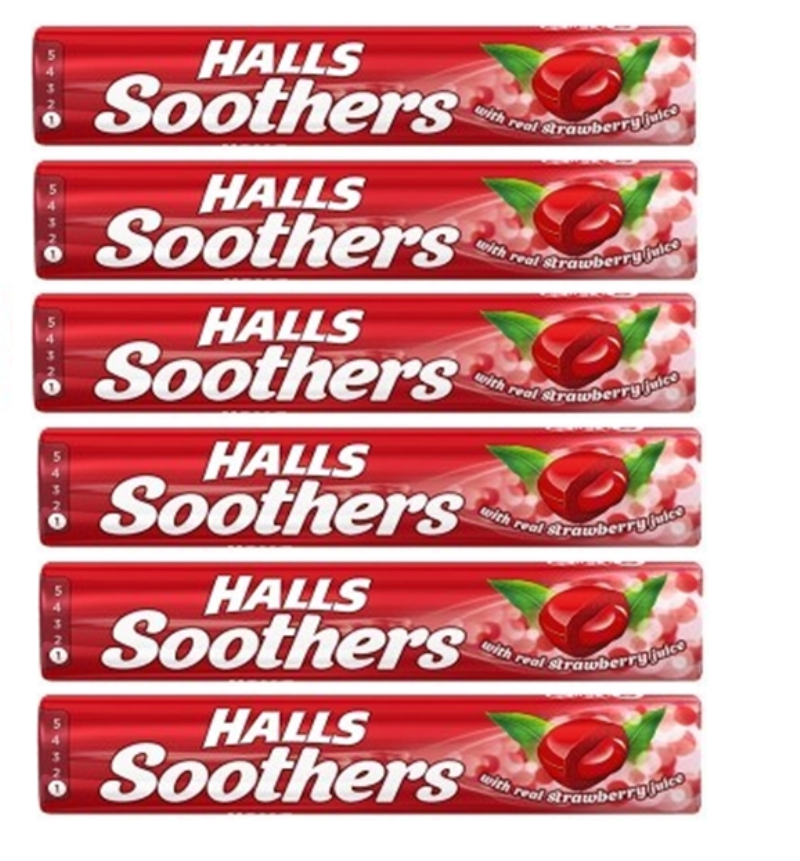 Halls Soothers Lozenges Strawberry 10 Pack 6 | eBay UK