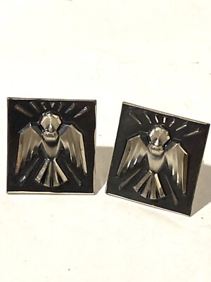 Sterling Silver Creed Cuff Links - Vintage, Holy Spirit Dove Bird.. | eBay