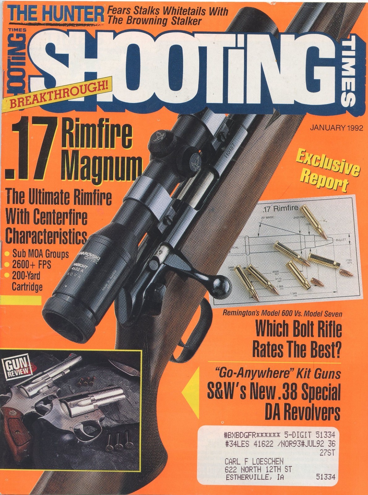 SHOOTING TIMES Magazine January 1992 | eBay