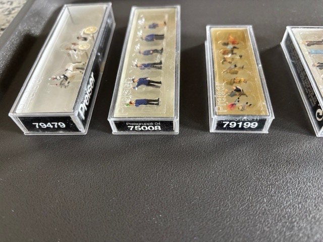 (6) New Preiser N Scale Figure Sets 75008, 79058, 79114, 79125, 79199 ...