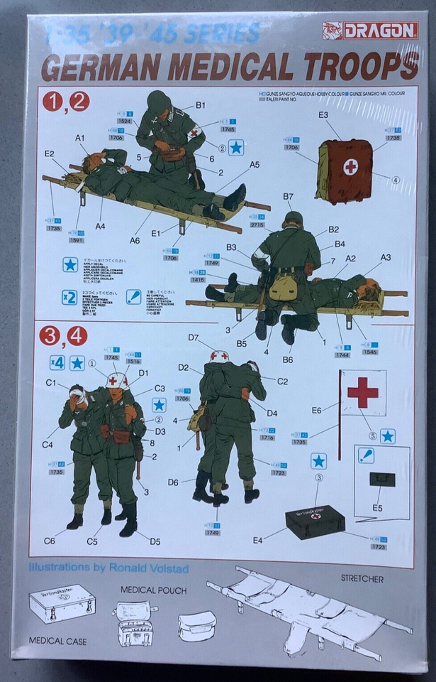 Dragon 6074 German Medical Troops 1:35 Scale Model Kit 1/35 Series | eBay