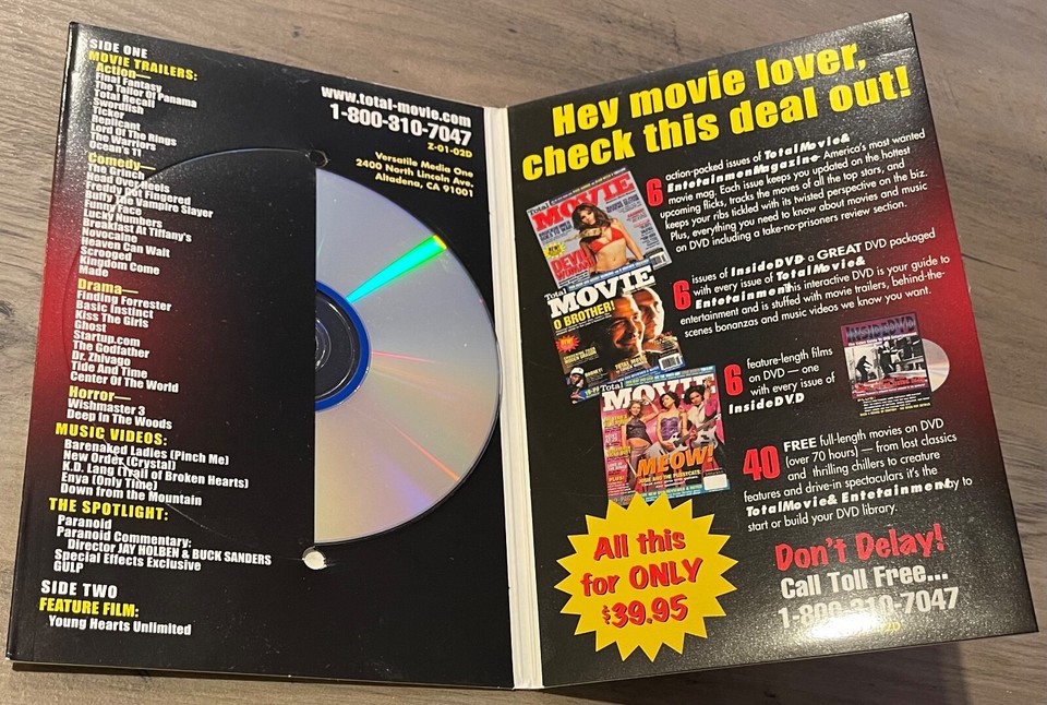 Inside DVD Total DVD Entertainment 4 Hours Of Film, Film Trailers ...