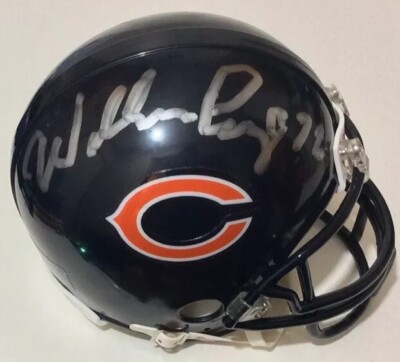 WILLIAM REFRIGERATOR PERRY SIGNED AUTOGRAPHED CHICAGO BEARS MINI HELMET ...