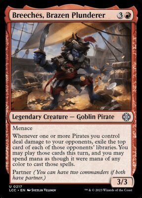 Breeches, Brazen Plunderer MTG Lost Caverns Ixalan Commander Uncommon ...