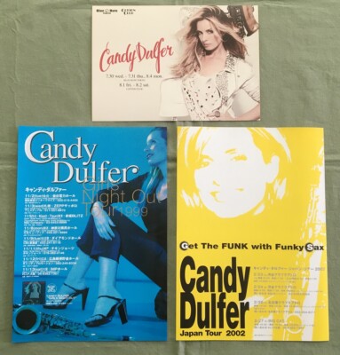 $0 ship! CANDY DULFER Japan PROMO tour flyer x 3 MINI poster MORE CANDY ...