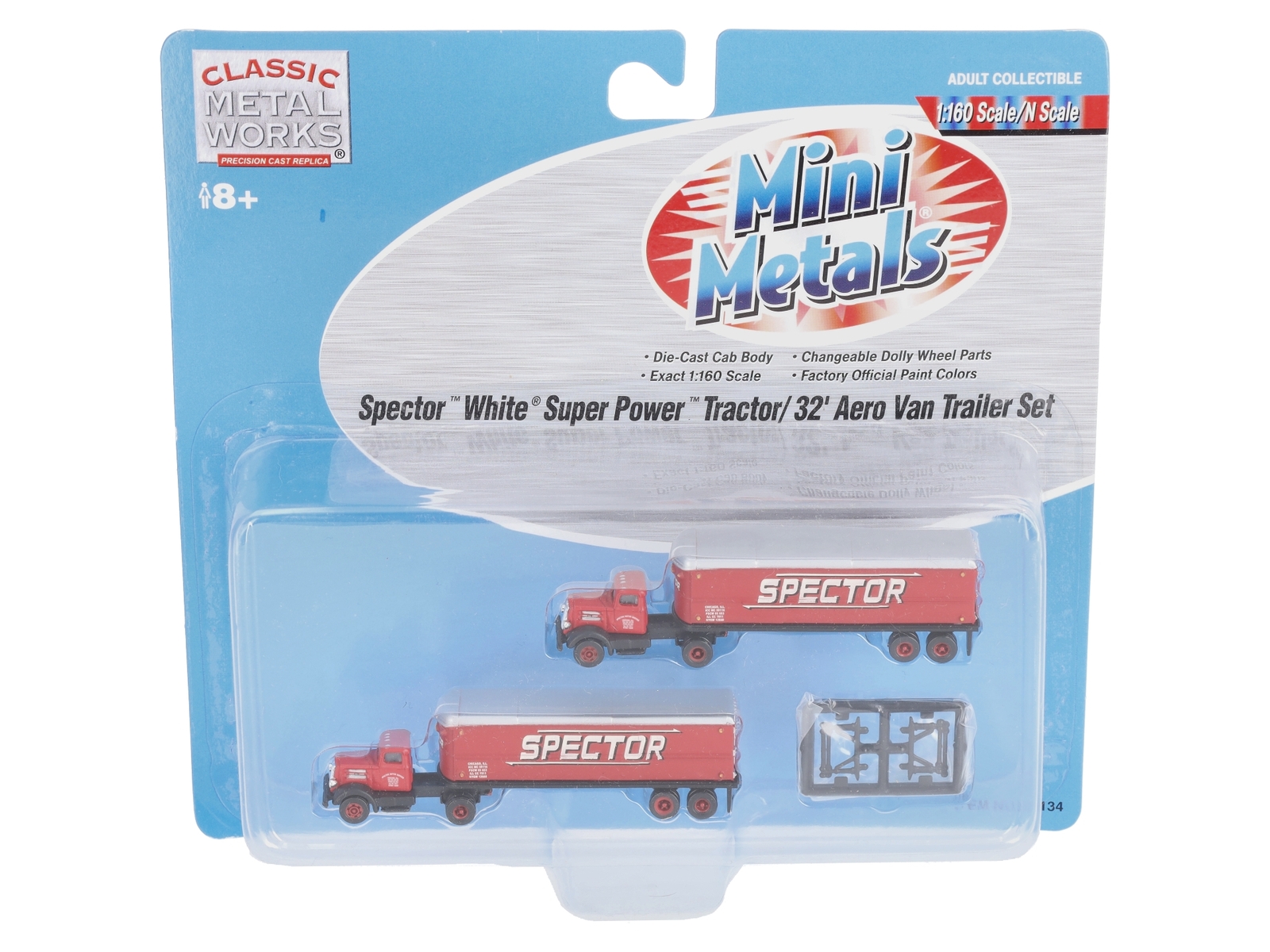 White WC Super Power Spector Semi-tractor Trailer (2) N Scale Classic ...
