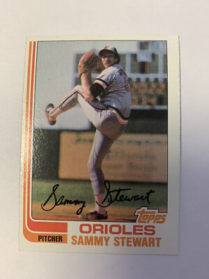 1982 Topps Sammy Stewart Baltimore Orioles | eBay
