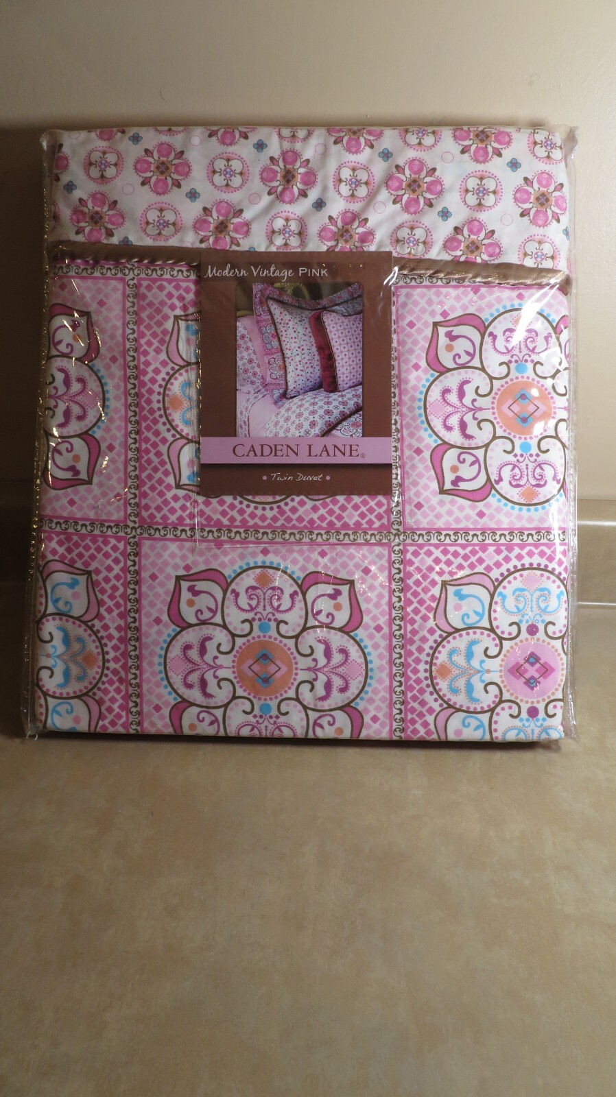 CADEN LANE MODERN VINTAGE COLLECTION BEDDING Pink Twin Duvet Cover 88 ...