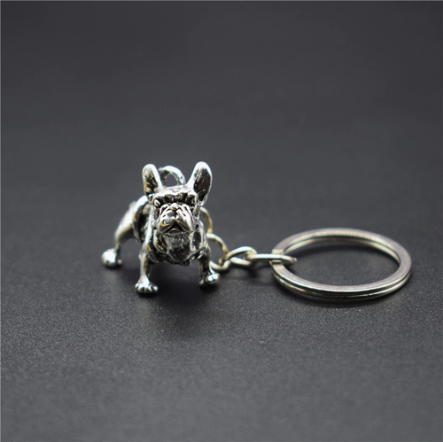 Small Animal Bulldog Figurie Keychain Lovely Dog Keychain Keychain Fob ...