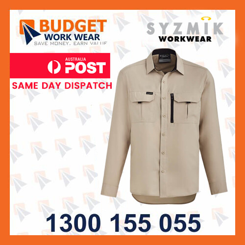 Syzmik Mens Outdoor L/S Shirt (ZW460) | eBay