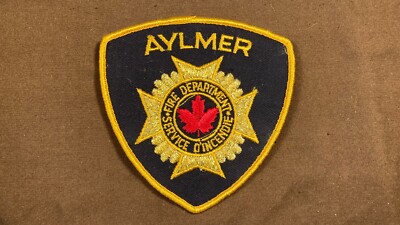 Aylmer Quebec Canada Fire Department Patch Lot Firefighter Vintage | eBay