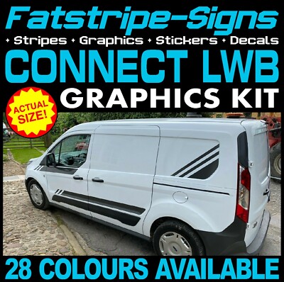 fits Ford Connect Graphics Stickers Decals Stripes ST Camper Van Vinyl ...