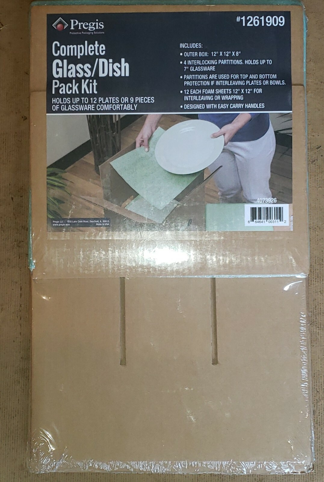 (2) Dish & Glass Pack Partition Kit Moving Boxes Partitions Divider Box ...