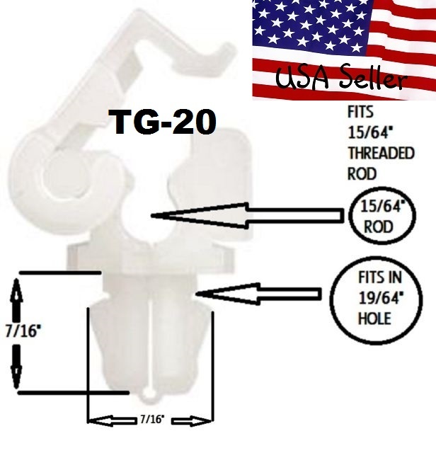 Ford Door/Tailgate Rod Clips , Ford Ranger F-series Mazda B-series TG ...