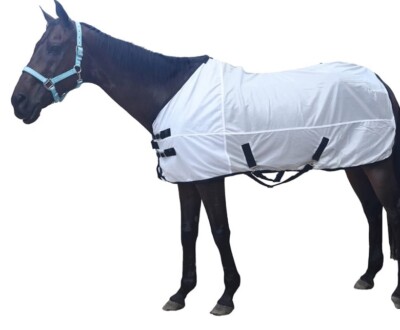Horse Fly Sheet Horse Comfy Mesh Equine Summer Sheets Stand Neck White ...