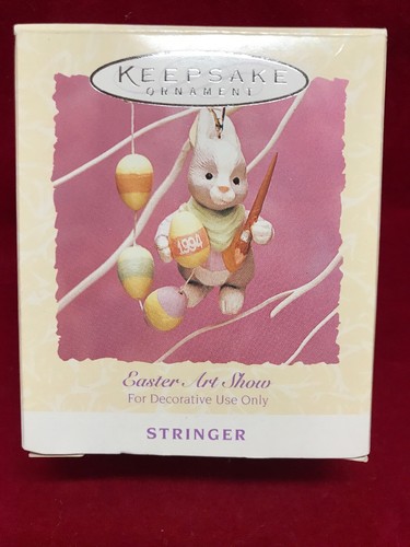 1994 HALLMARK EASTER ART SHOW BUNNY and EGGS - A STRINGER ORNAMENT NEW ...