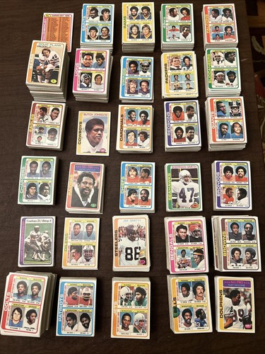 LOT 1500+ 1978 TOPPS FOOTBALL CARDS MOSTLY COMMONS BULK SET BUILDER (VG ...