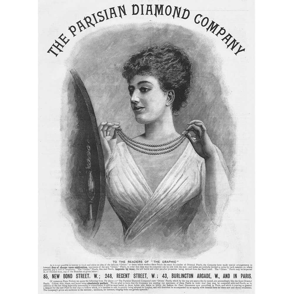 PARISIAN DIAMOND COMPANY, Bond St London - Antique Victorian Advert ...