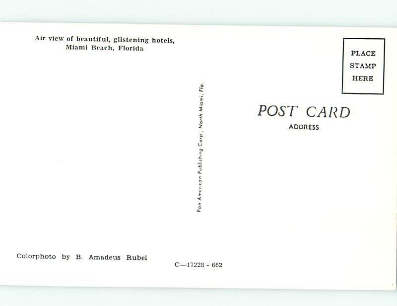 Unused Pre-1980 BIG LETTERS & SEVILLE HOTEL & AERIAL VIEW Miami Beach ...