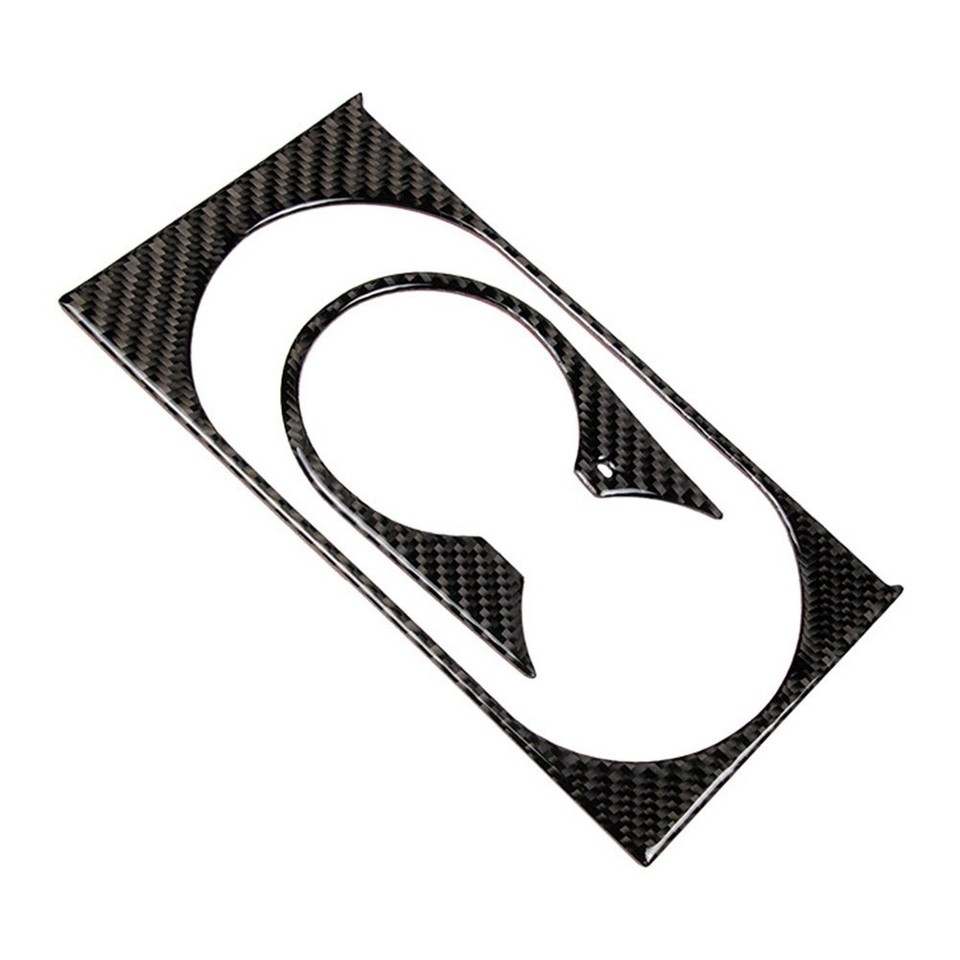 Black Carbon Fiber Gear Shift Box Panel Sticker Cover Trim for Mercedes ...