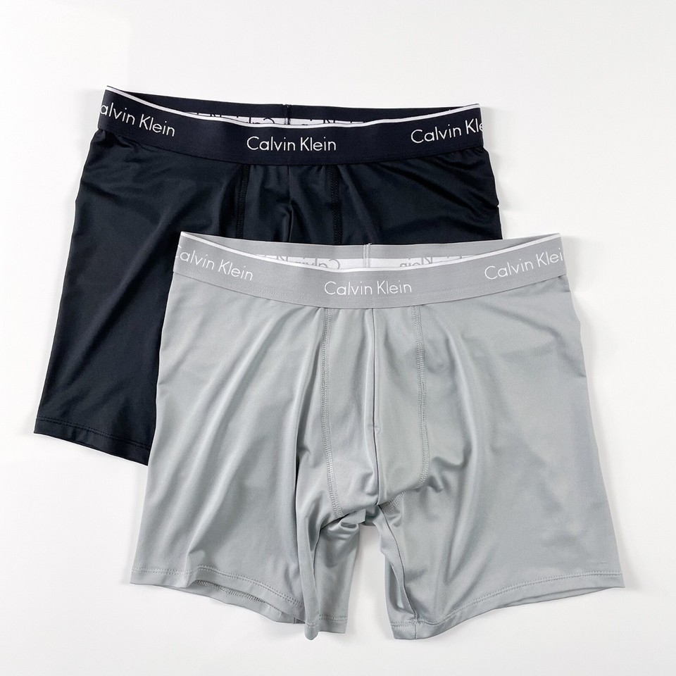 CALVIN KLEIN Men's Boxer Briefs 2x Pack Microfibre Underwear NP2033O ...