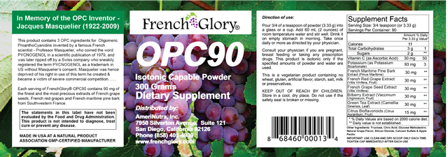 Opc90 Isotonic OPC Antioxidant 3 Month Supplement for sale online | eBay