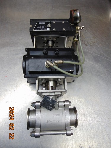FLOW-TEK 2" CF8M SANITARY PNEUMATIC VALVE WITH POSITIONER BLX-V100 | eBay