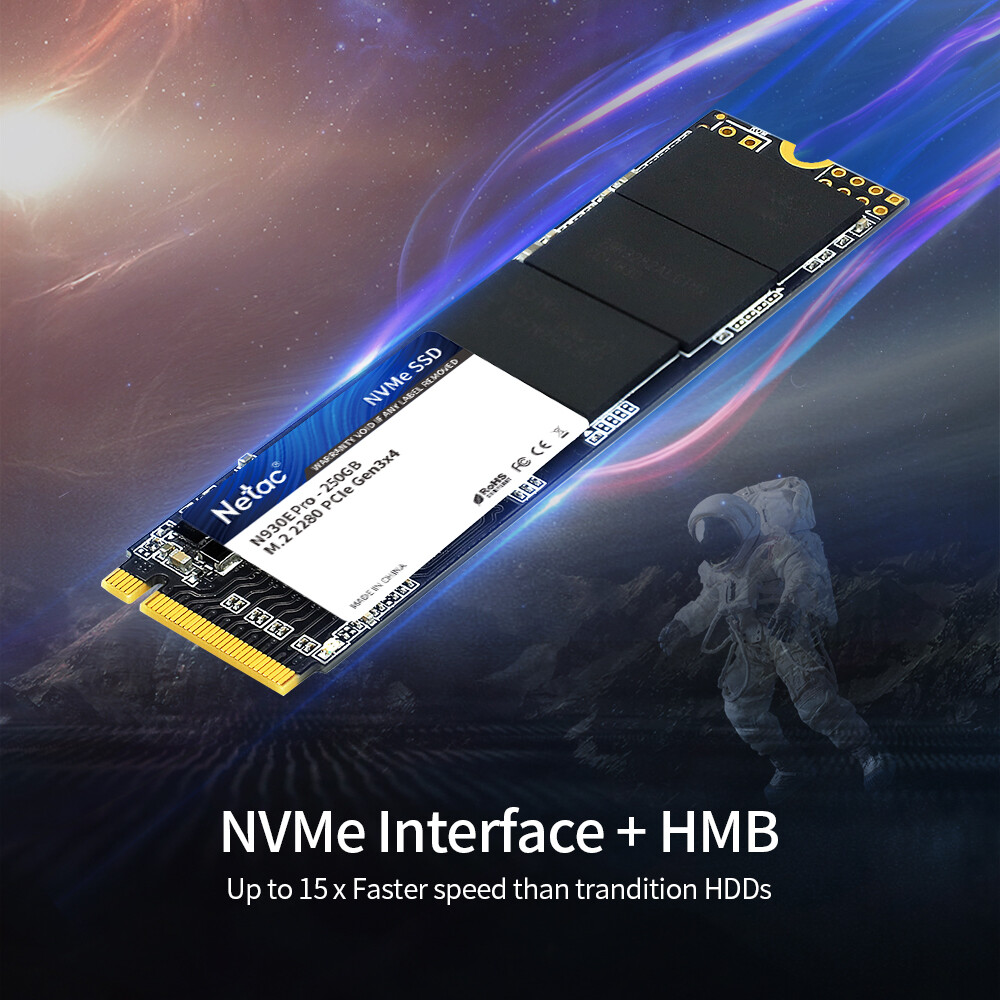 Netac M.2 1TB 500GB 250GB Internal SSD NVMe PCIe3.0 Gen3x4 Solid State ...