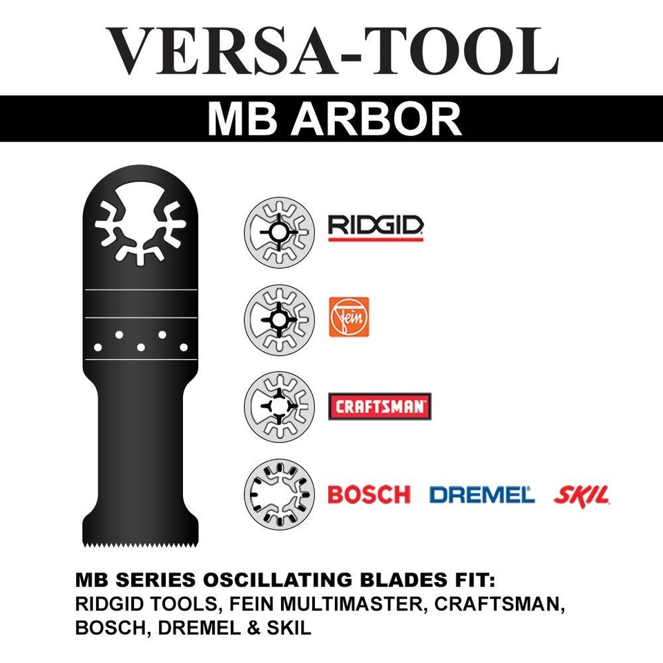 Versa Tool MB5M 52mm Flush Cut (8mm Offset Mount) Stainless Steel ...