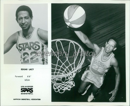 1968 Edgar Lacy Los Angeles Stars Forward Original News Service Photo ...