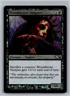 Magic The Gathering Magic 2011 Bloodthrone Vampire #85/249 Foil MTG M11 ...