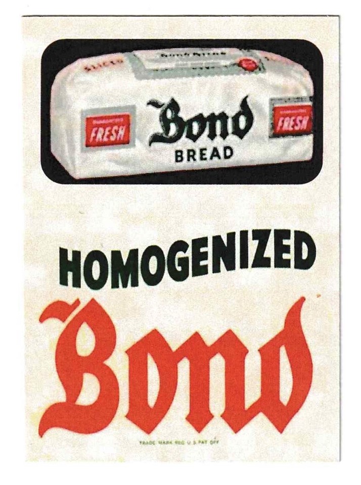 JACKIE ROBINSON HOMOGENIZED BOND BREAD ADVERTISING PROMO REPRODUCTION CARD | eBay