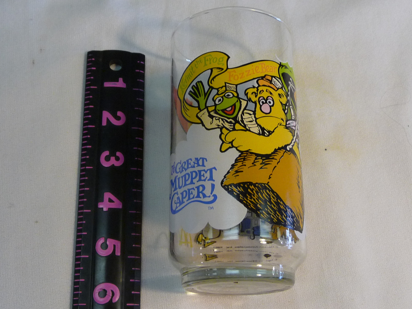 1981 McDONALDS THE GREAT MUPPET CAPER BEVERAGE GLASS KERMIT FOZZIE ...