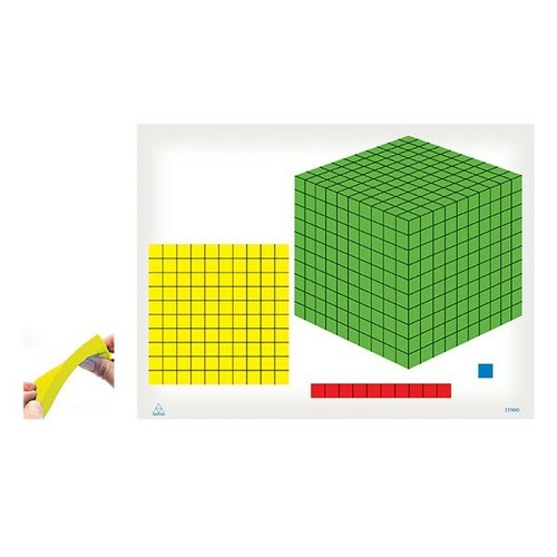 Jumbo Magnetic MAB Base 10 Blocks 3D Foam 57 piece Demo Teacher ...