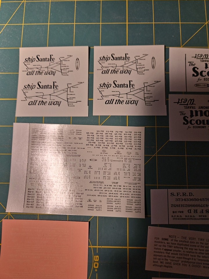 CHAMP DECALS, HO SCALE, BRH-219, ATSF "THE SCOUT" NEW 1990 REEFER | eBay