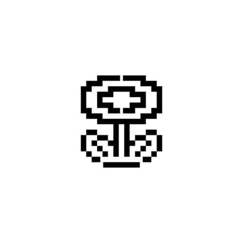 "Super Mario Bros" 8-Bit Style Fire Flower Temporary Tattoo | eBay