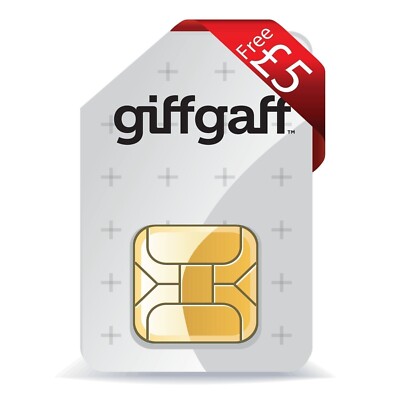 3 xNew giffgaff SIM Card with £5 FREE Credit-Umlited calls+Text/ 3 in 1 ...
