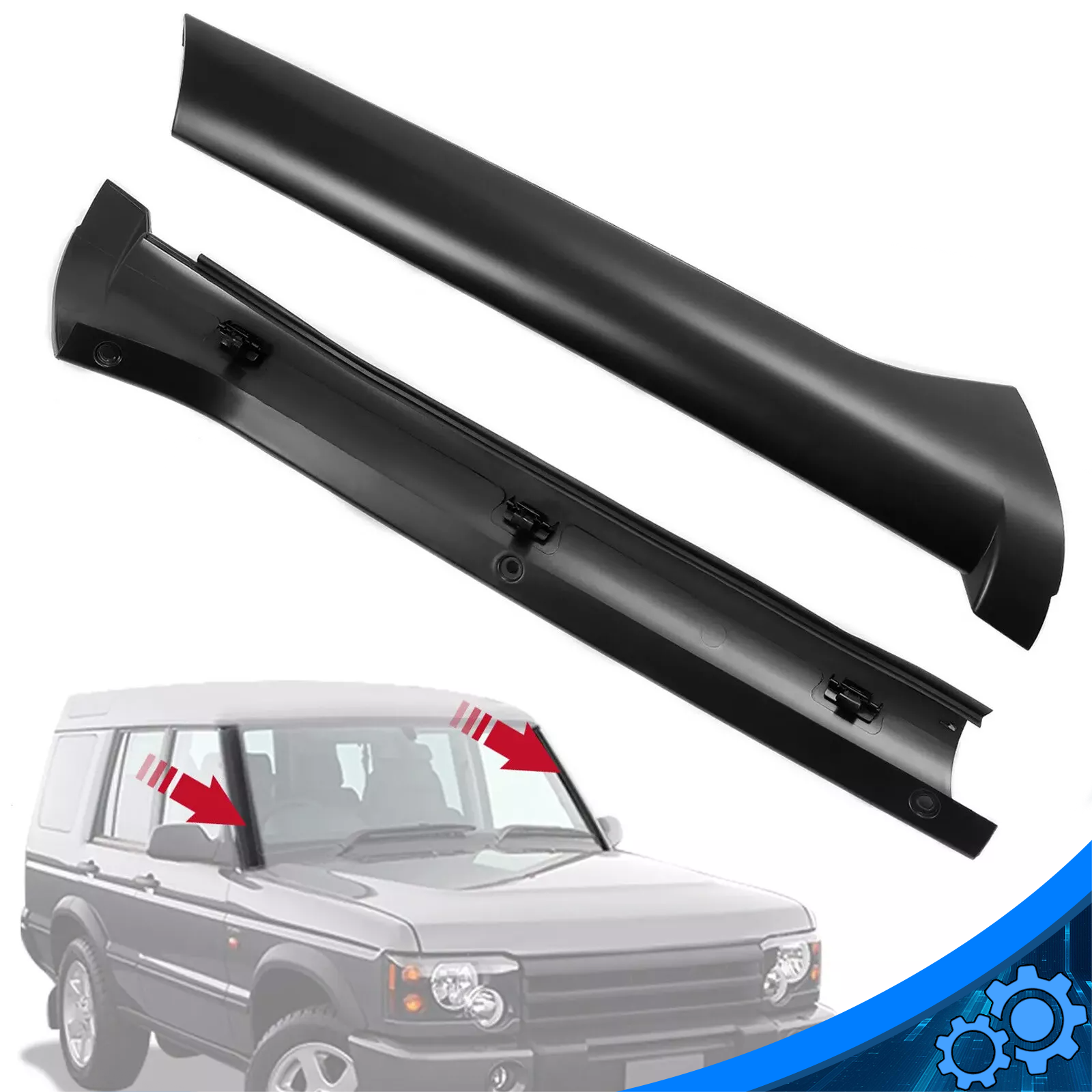 FOR LAND ROVER DISCOVERY 2 1999-2004 2003 PAIR WINDSCREEN PILLAR ...