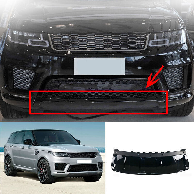 For Range Rover Sport 2018-2022 Glossy Black Front Bumper Buttom Guard ...