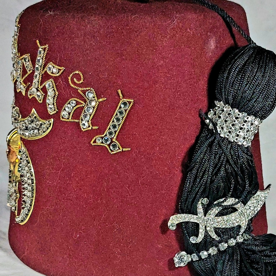 Custom Made Shriner's (Free Mason) Fez with Original Hat Box | eBay