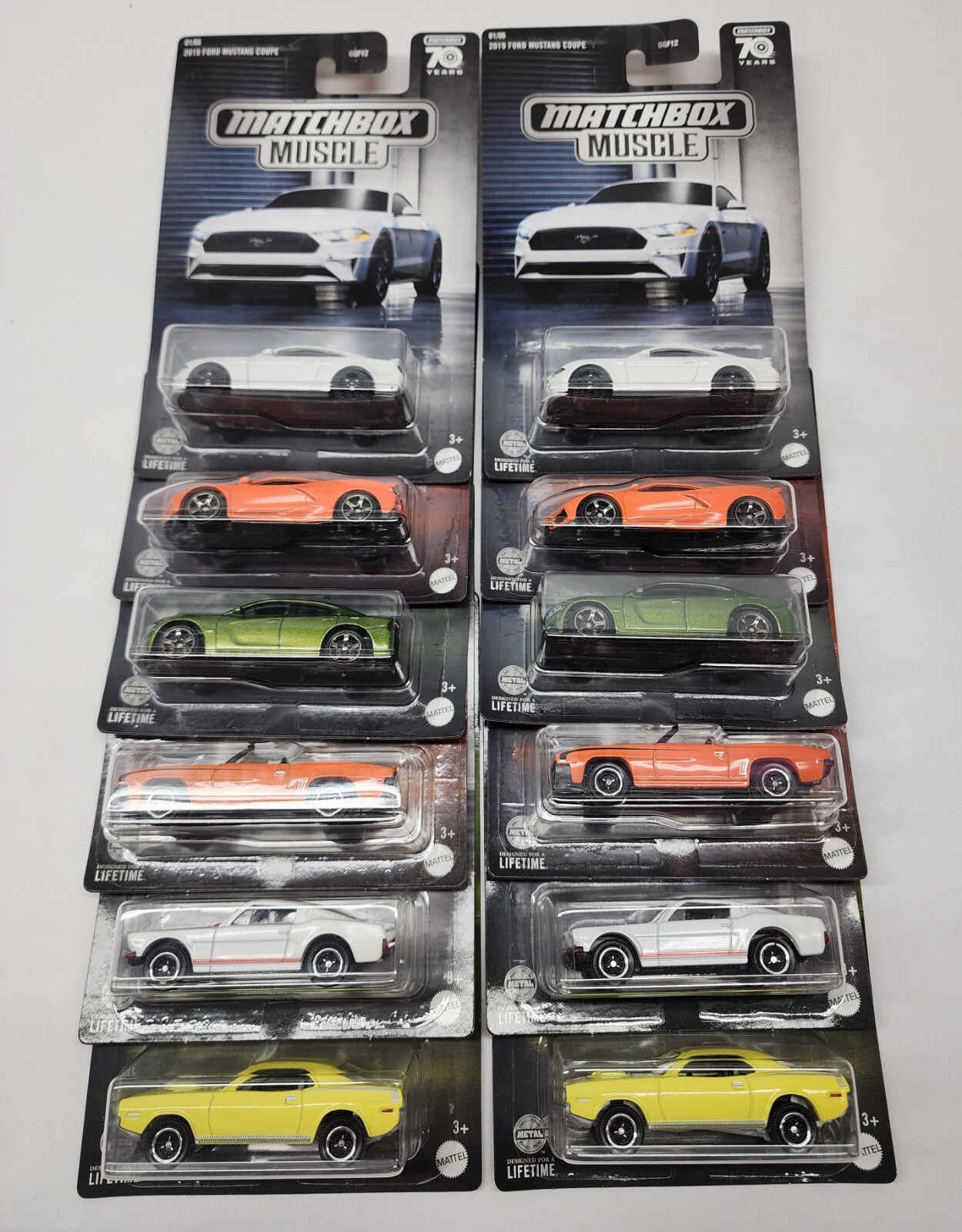 2023 Matchbox Muscle 70 Years Edition Complete 2 Sets Of 6 Muscle Cars ...