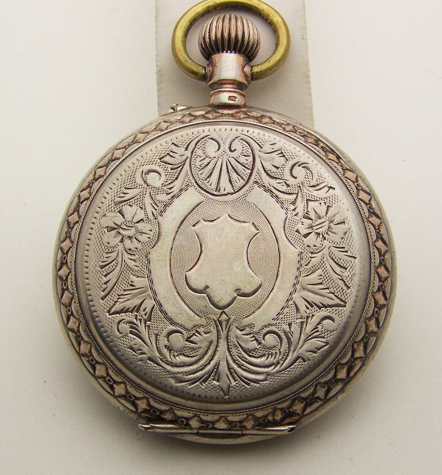 Giant 62mm Silver Fancy Dial Scalloped Bezel Swiss Cylinder Watch ...