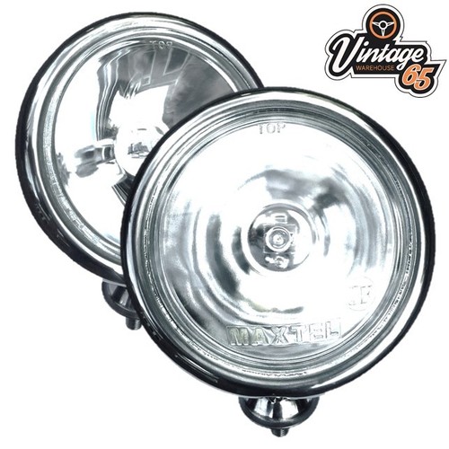 BMW MINI R50 R53 MK1 COOPER WORKS SPOTLIGHTS DRIVING LAMPS PAIR CHROME ...