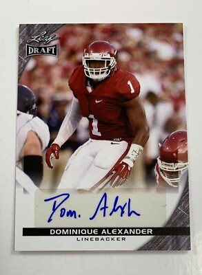 2016 Leaf Draft #A-DAI Dominique Alexander Autograph Auto Card FRA8 | eBay