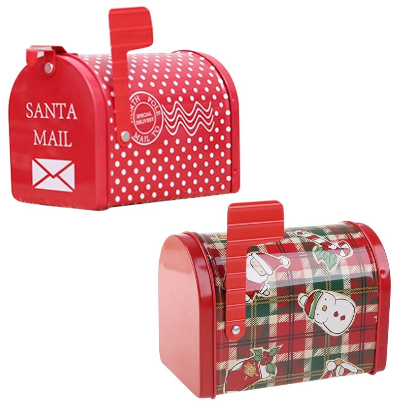 for Creative Christmas Wrought Iron Mailbox Crafts Candy Storage Mail ...