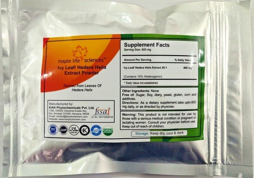 Ivy Leaf Hedera Helix Extract 20:1 Powder 10% Pure and High Quality | eBay