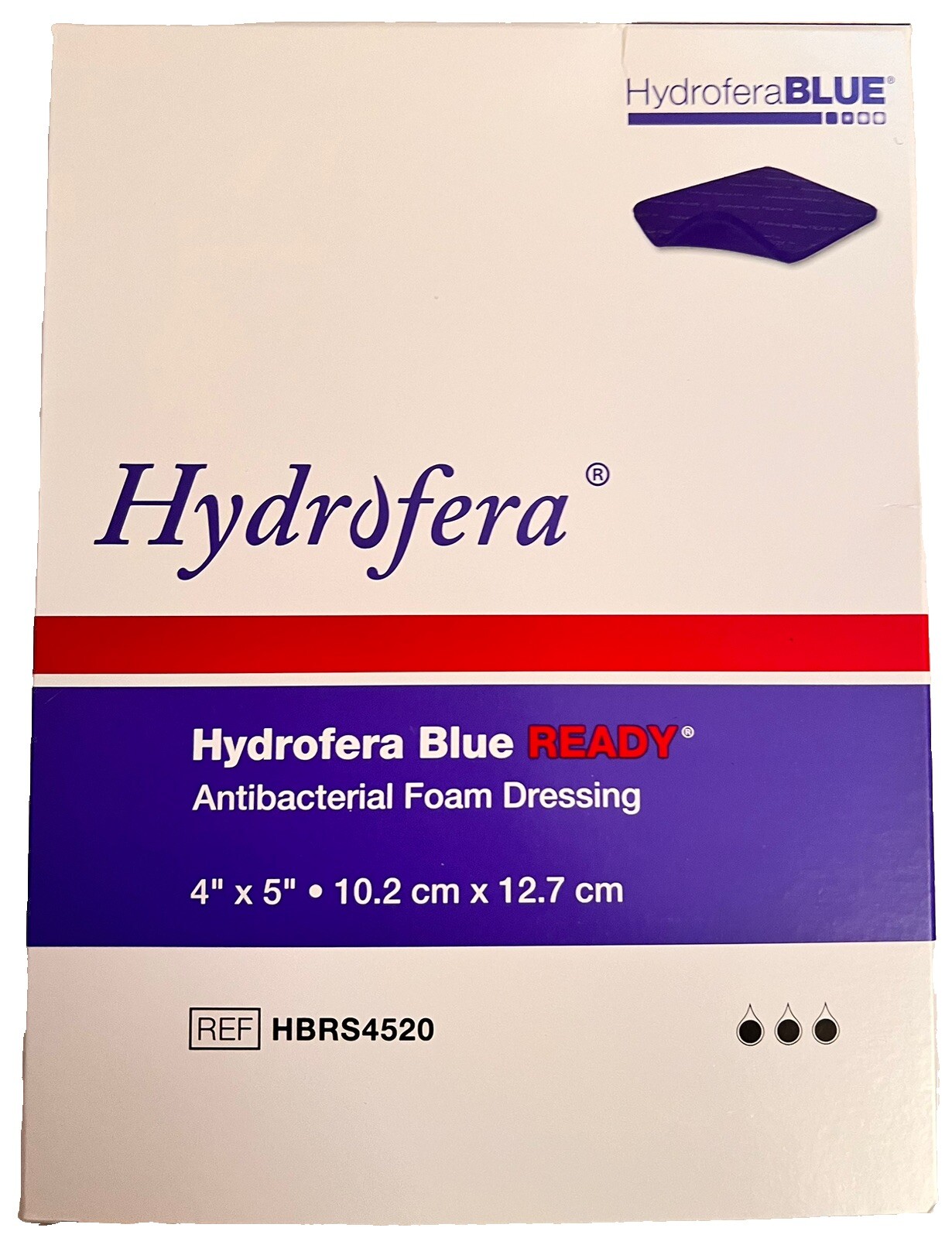 Hydrofera Blue Ready,4”x 5”,Box Of 10 Bandages | eBay