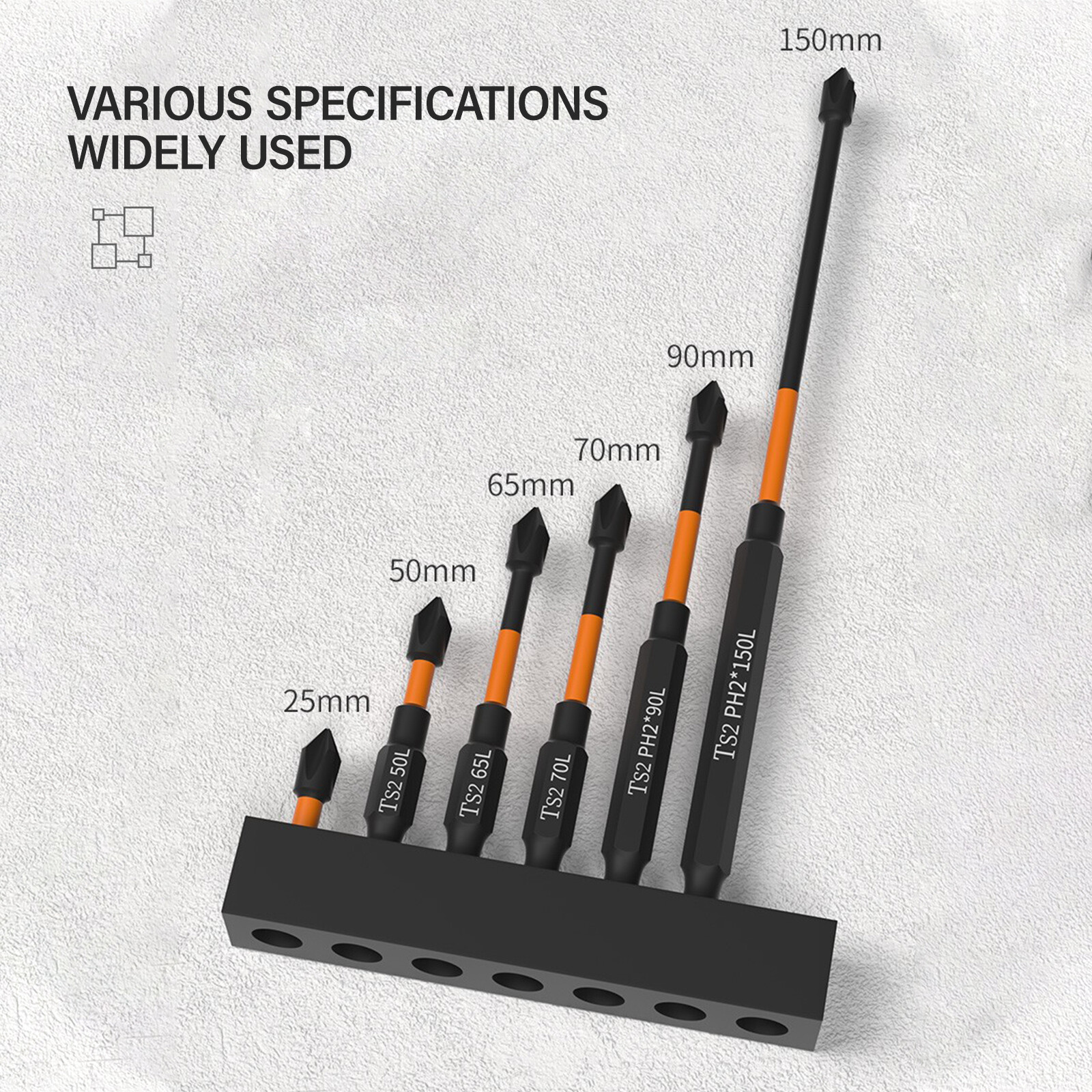 6Pcs/12Pcs PH2 Upgraded Phillips Impact Driver Bit Set Screwdriver ...