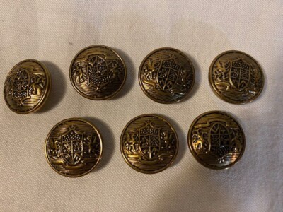 vintage crest buttons metal | eBay