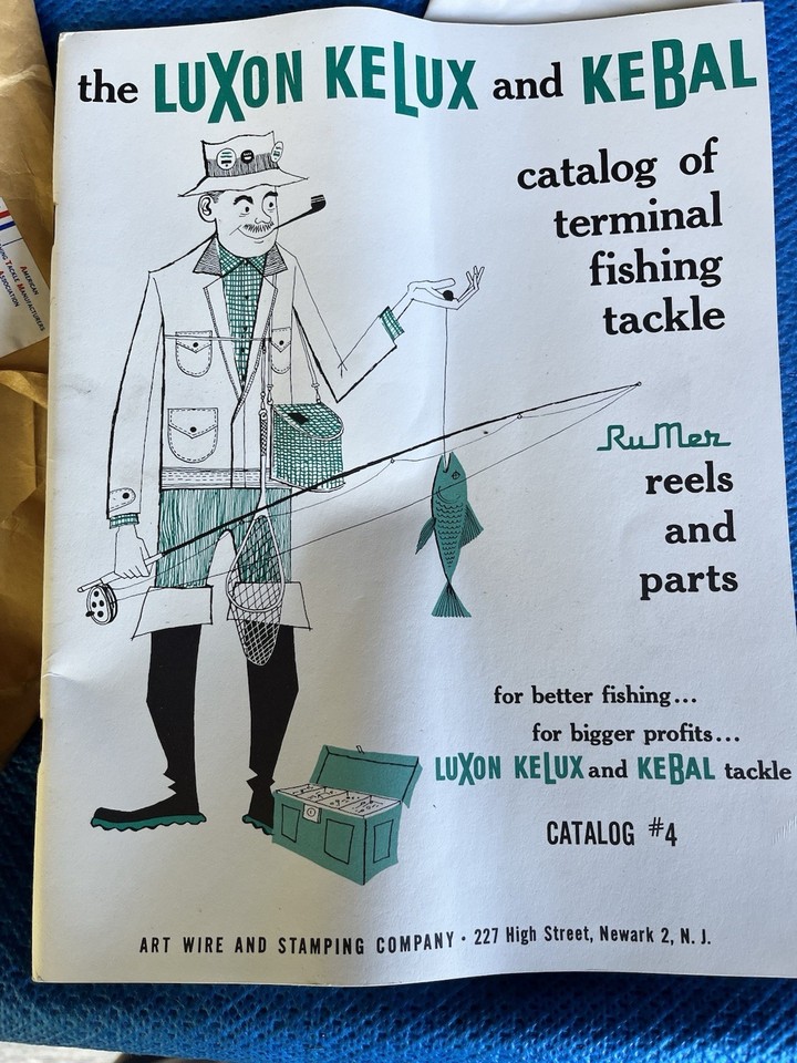JUST REMOVED FROM ENVELOPE! 1960 LUXON RUMER FISHING RETAIL CATALOG | eBay